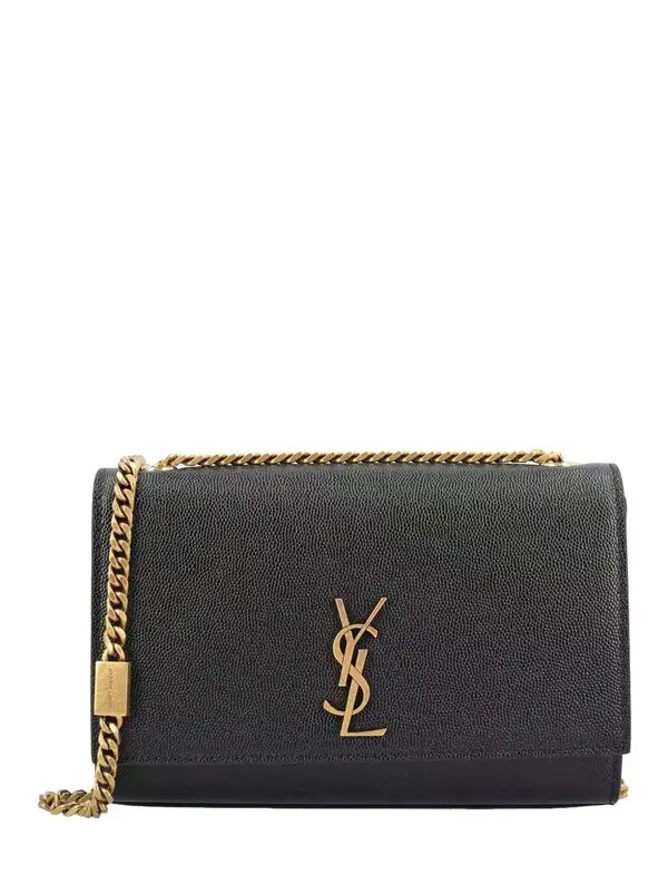 Saint Laurent Kate Small Grain De Poudre Leather - Black