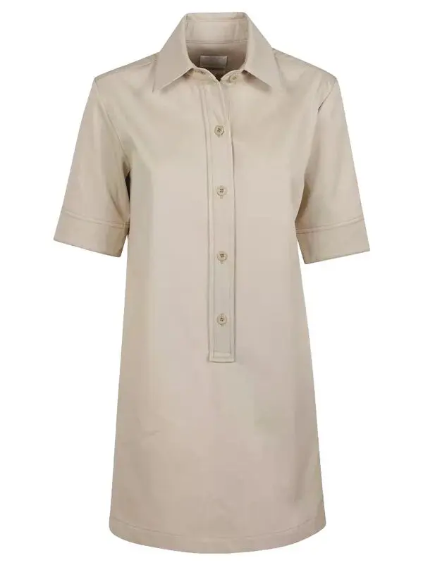 A.p.c. Short-sleeved Shirt Dress - Neutrals