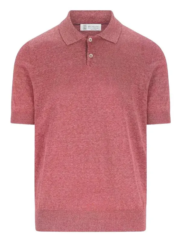 Brunello Cucinelli Short-sleeve Polo Shirt - Red