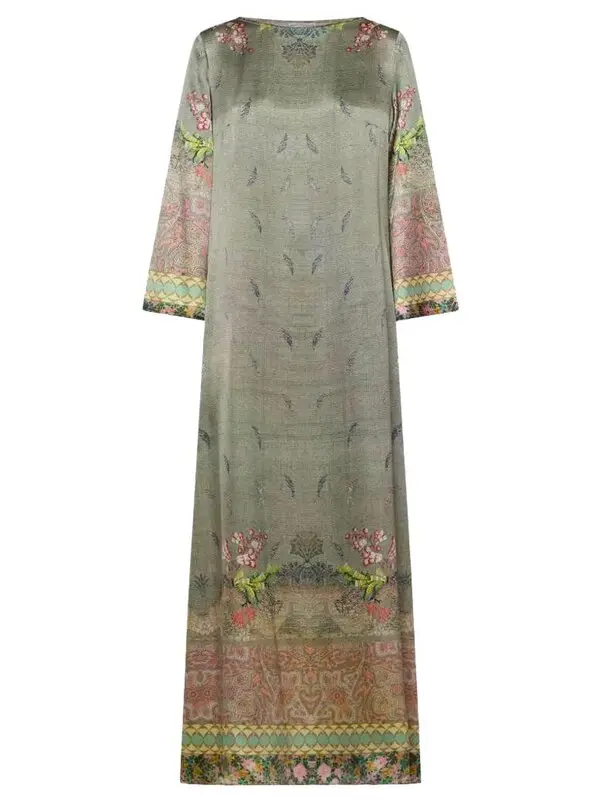 PIERRE-LOUIS MASCIA Mutka Floral Paisley Maxi Dress - Green