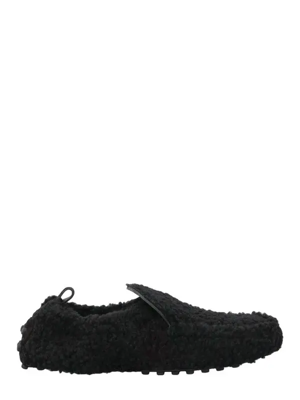 TOD'S Shearling Loafers - Black