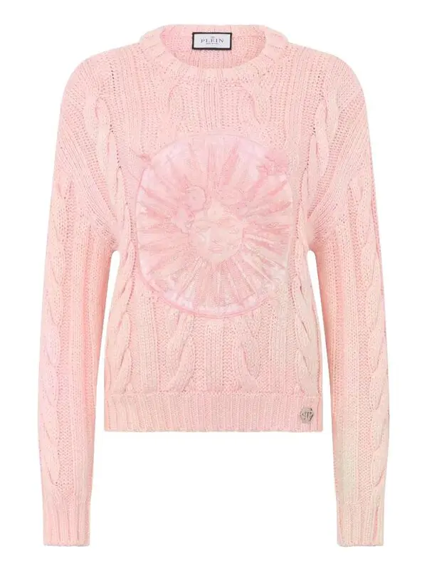 Philipp Plein Sun-embroidered Sweater - Pink