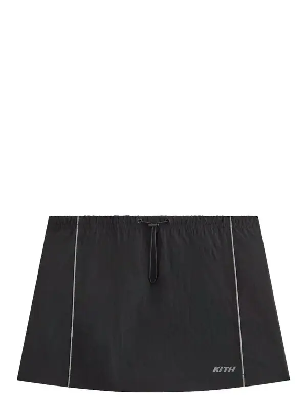 Kith Lowen Drawstring Track Mini Skirt - Black