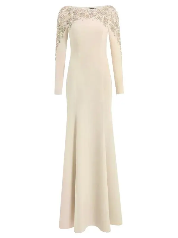 Jenny Packham Kelly Embellished Maxi Dress - Neutrals