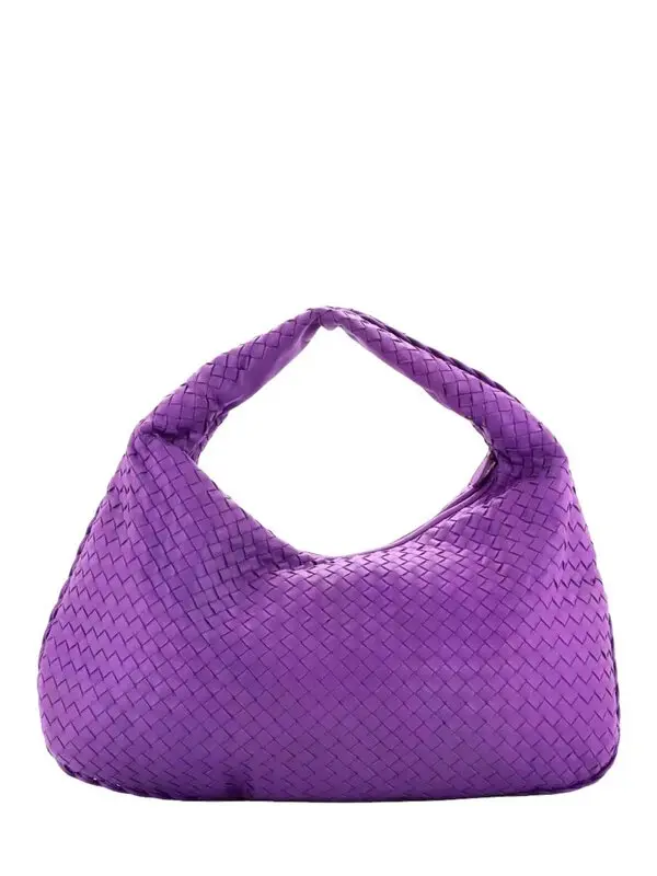 Bottega Veneta Intrecciato Nappa Large Hobo Bag - Purple