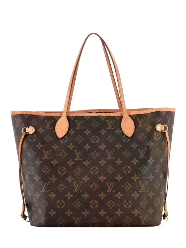 LOUIS VUITTON Neverfull Nm Monogram Canvas Mm Tote Bag - Brown