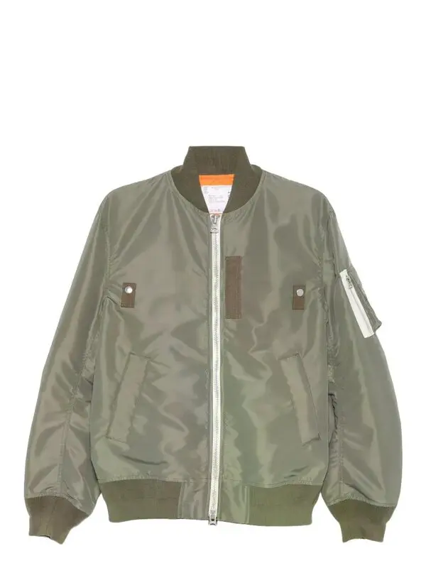 Sacai Zip Bomber Jacket - Green
