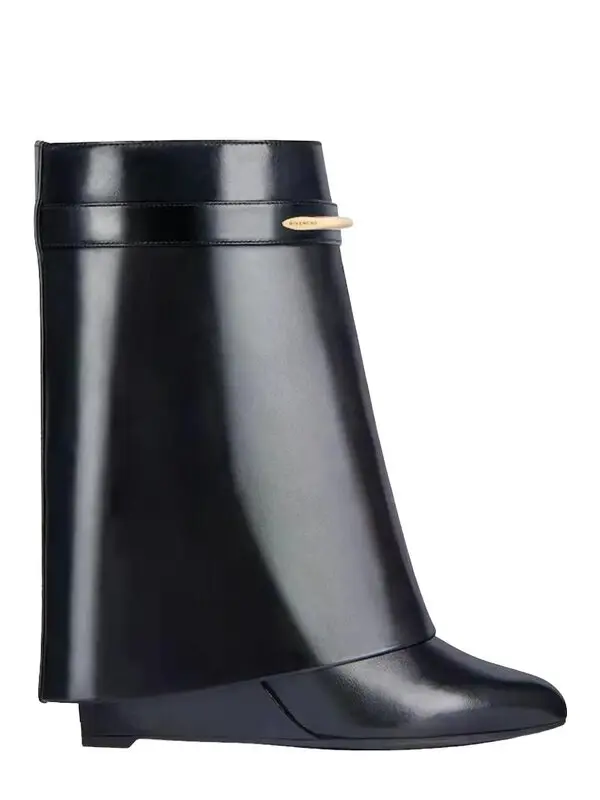 Givenchy Shark Pinch Leather Boots - Black