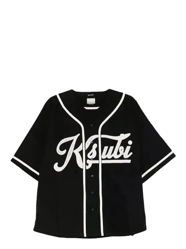 Ksubi Outfield Ss Button Logo T-shirt - Black
