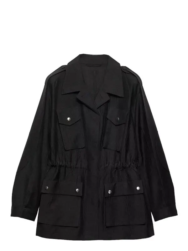 Prada Button Flap-pocket Jacket - Black