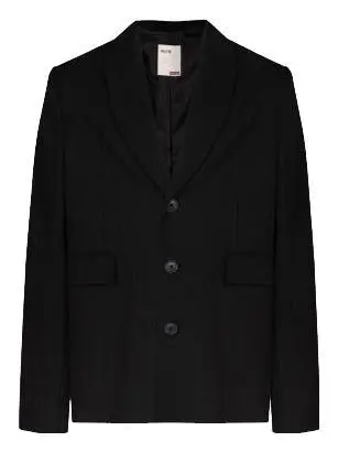 PCFG Eyelet Striped Blazer - Grey