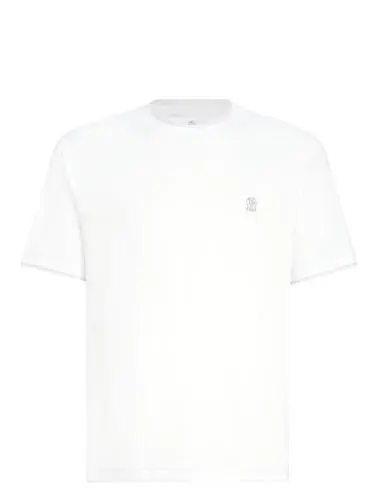 Brunello Cucinelli T-shirt With Faux-layering - White