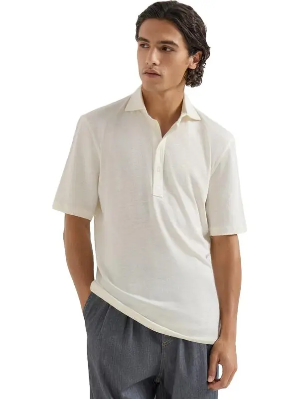 Brunello Cucinelli Jersey Polo Shirt - Panama