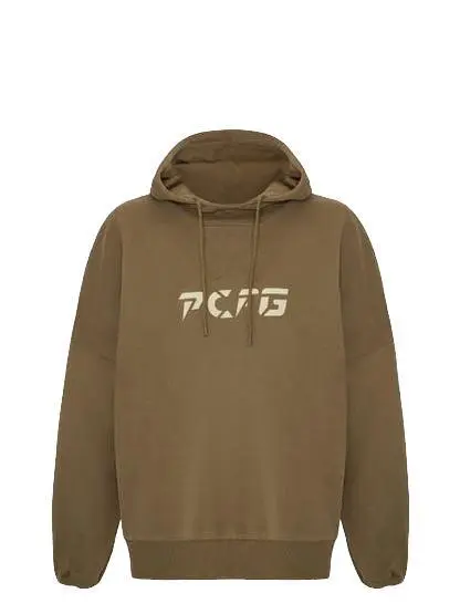 PCFG Cotton Oversized Hoodie - Brown