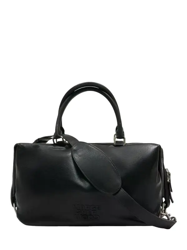 MARGESHERWOOD Dumpling Smooth Leather Shoulder Bag - Black