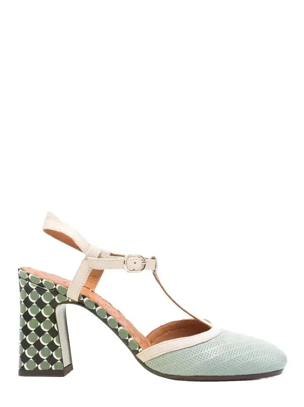 Chie Mihara Mahedi T-strap Block-heel Sandals - Green