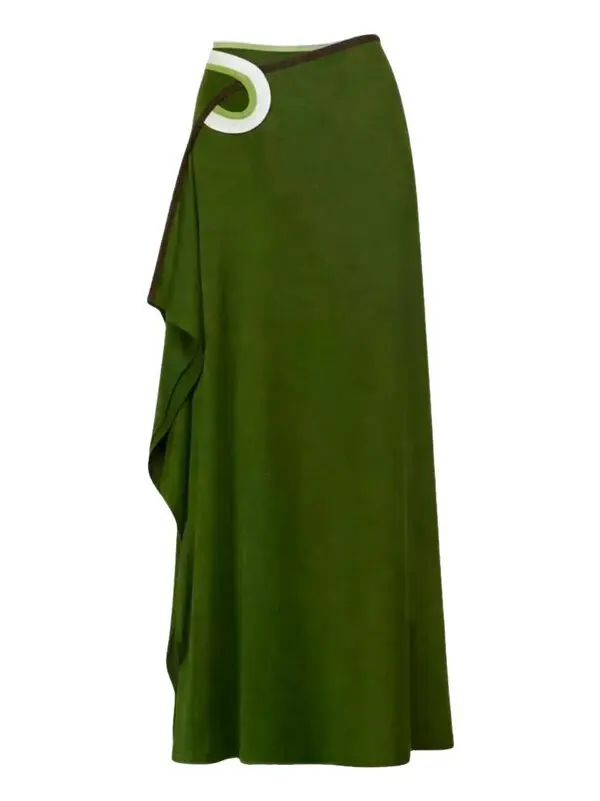 Christopher Esber Asymmetric Cut-out Skirt - Green