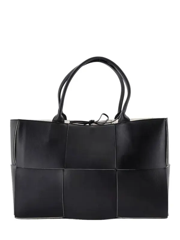 Bottega Veneta Arco Maxi Intrecciato Medium Tote Bag - Black