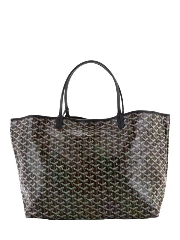 Goyard Saint Louis Coated Canvas Gm Tote Bag - Black