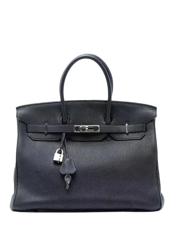 Hermès 2008 Togo Birkin Retourne 35 Handbag - Black
