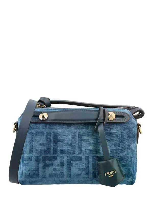 Fendi Flocked Mini Tote Bag - Blue
