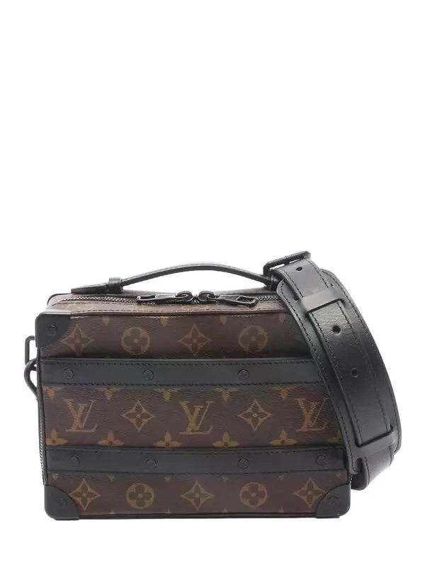 LOUIS VUITTON 2021-2026 Monogram Macassar Handle Soft Trunk Satchel - Brown