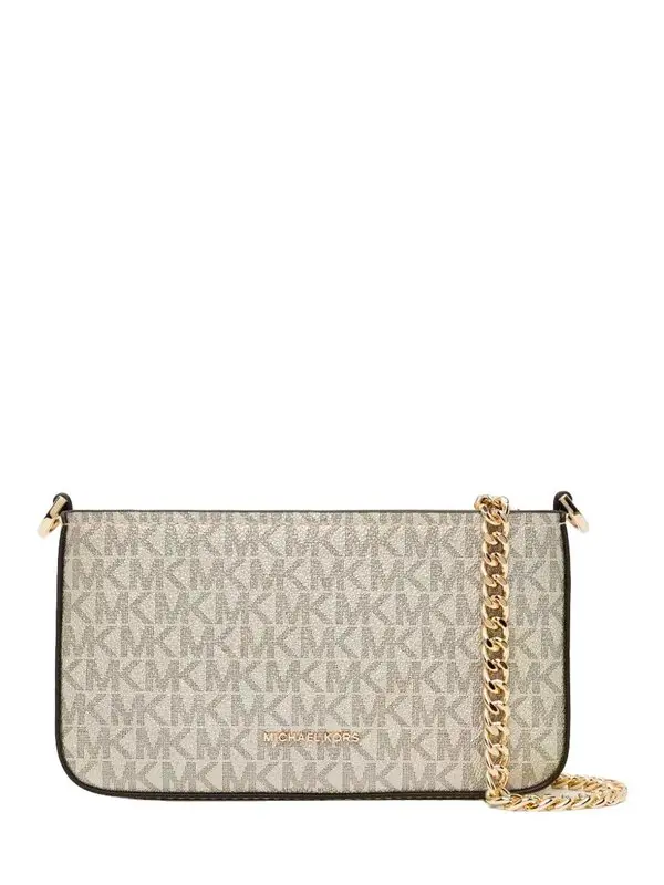 Michael Kors Bryant Bag With Signature Logo - Neutrals