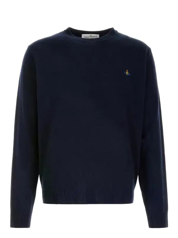VIVIENNE WESTWOOD Alex Crew-neck Sweater - Blue