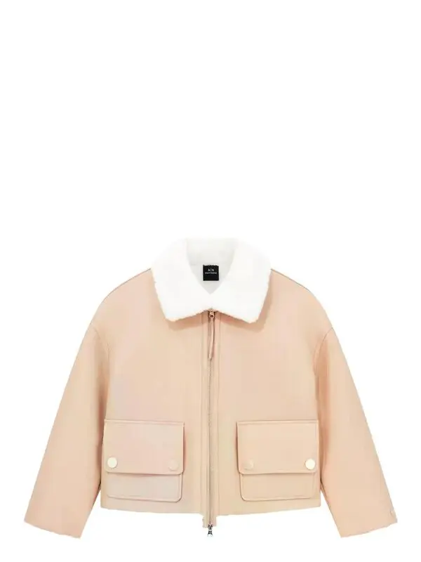 Armani Exchange Faux-shearling Jacket - Neutrals