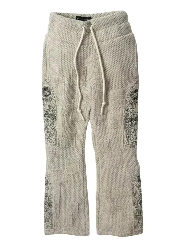WHO DECIDES WAR BY EV BRAVADO Waffle Window Track Pants - Neutrals
