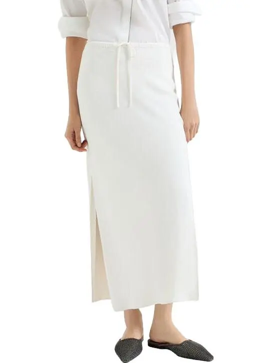 Brunello Cucinelli Fluid Skirt - White