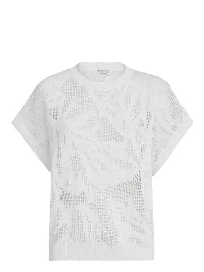 Brunello Cucinelli Water Lilies T-shirt - White