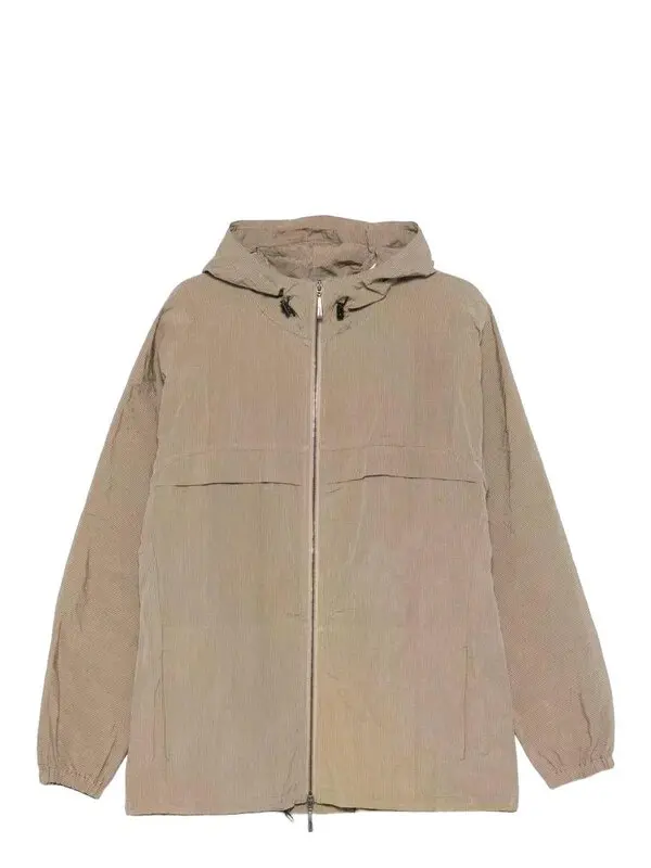 Masnada Zip Closure Hooded Jacket - Neutrals