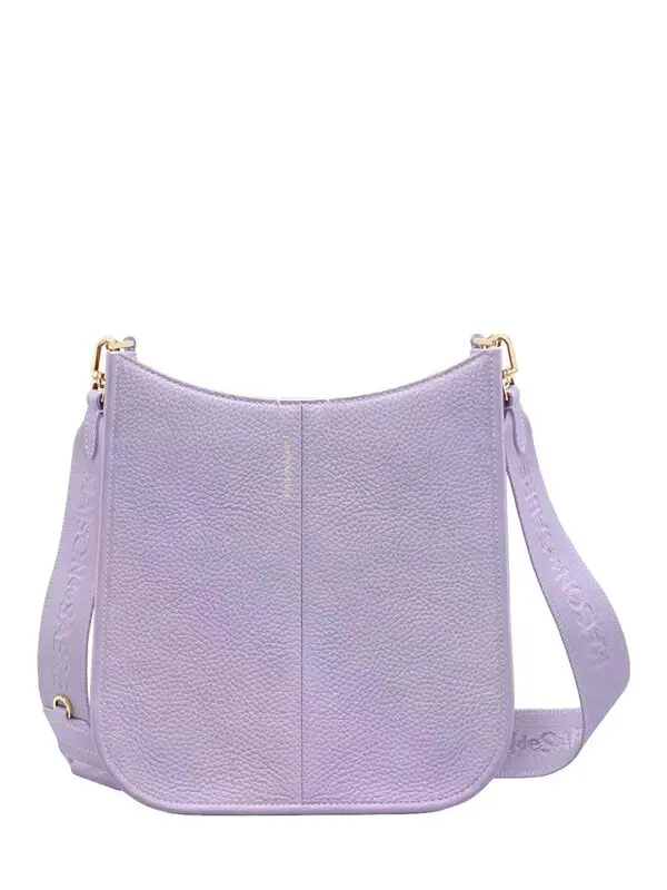 MAISON DE SABRE Leather Crescent Cross Body Bag - Purple