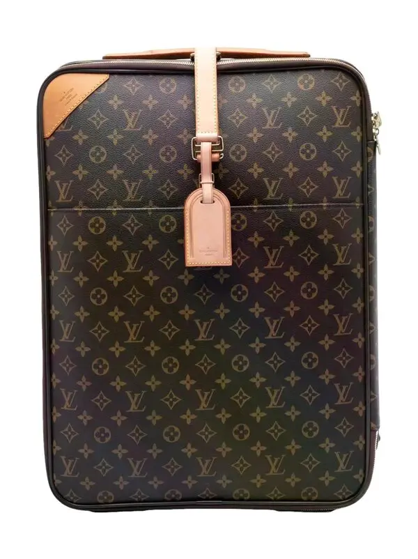 LOUIS VUITTON 2009 Monogram Pegase 55 Travel Bag - Brown
