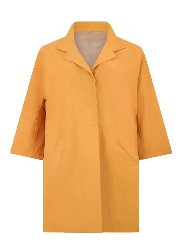 MOORER Oversized Straight Cut Coat - Orange
