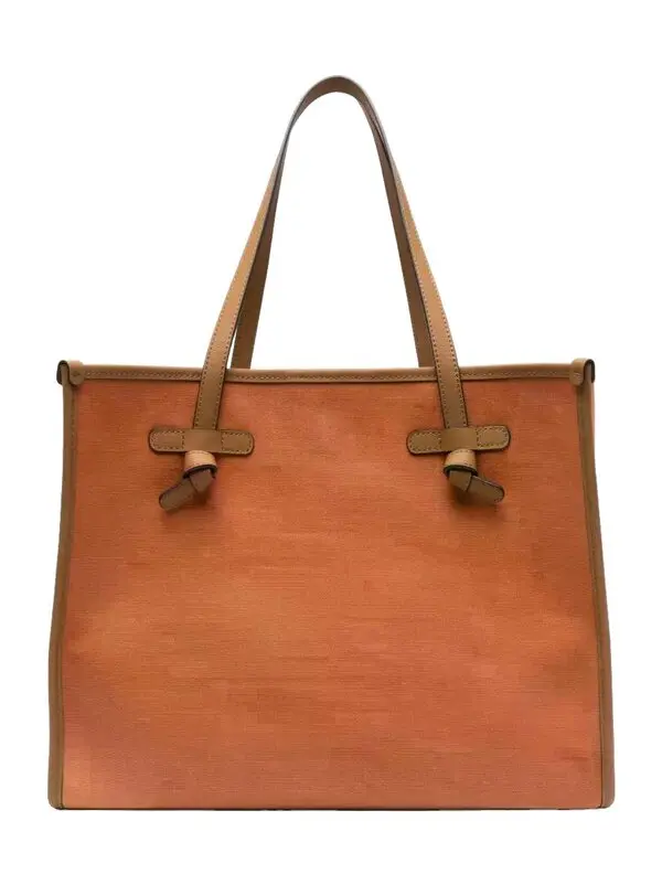 GIANNI CHIARINI Marcella Tote Bag With Tie Detail - Orange