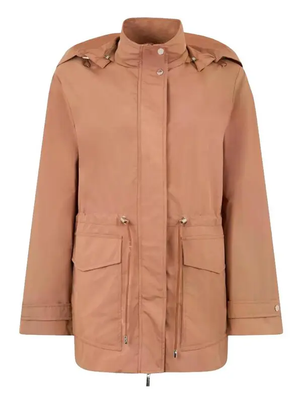 MOORER Hooded Zip Jacket - Neutrals