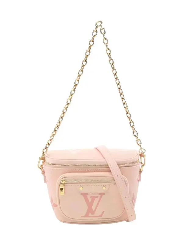 LOUIS VUITTON Monogram Empreinte Giant The Pool Mini Bumbag Satchel - Pink