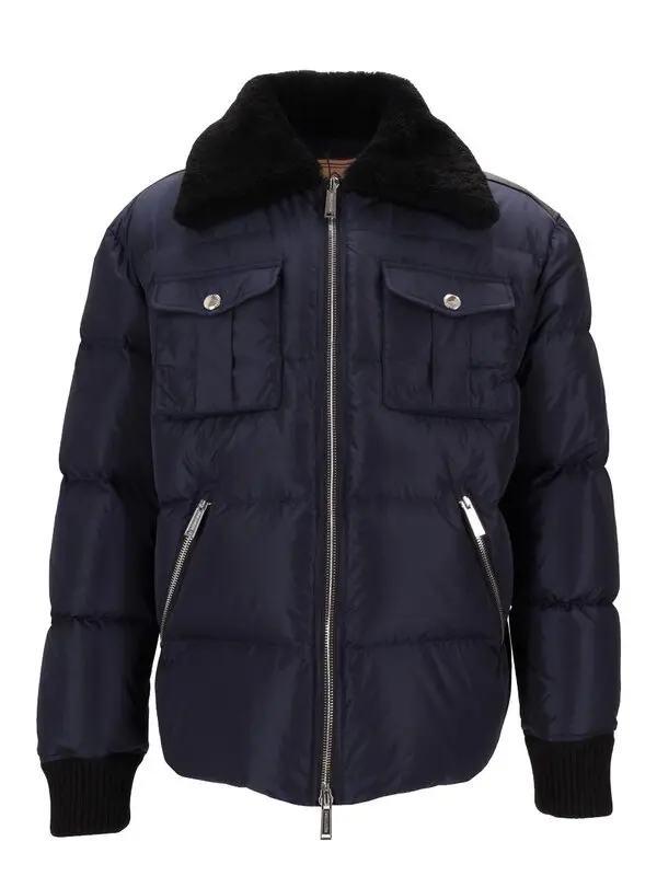 Dsquared2 Zip Up Jacket - Navy Blue