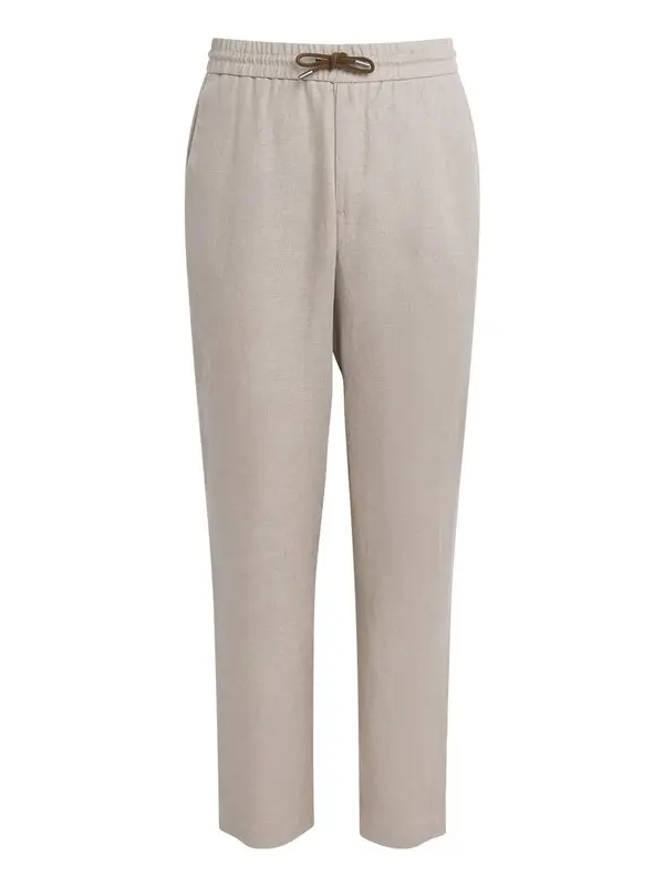 Sease Linen-cotton Trousers - Beige