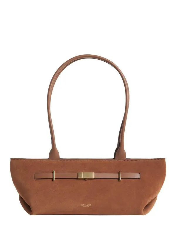 DEMELLIER Suede Shoulder Bag - Beige