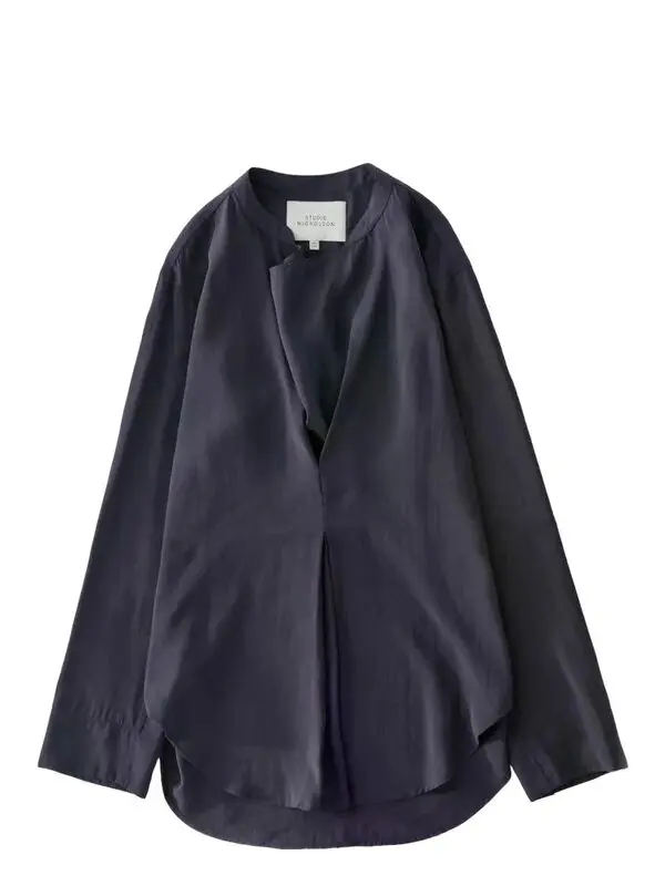 Studio Nicholson Pampa Inverted Pleat Top - Grey