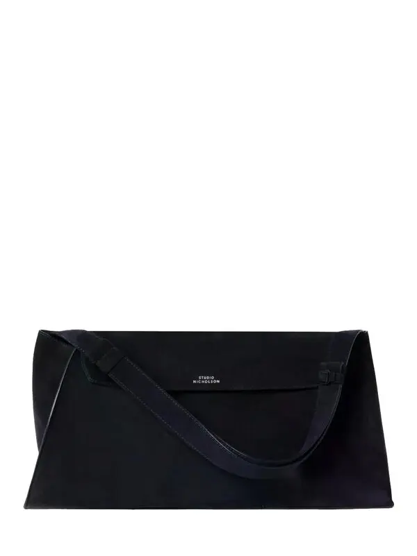 Studio Nicholson Shiboru Suede Shoulder Bag - Blue