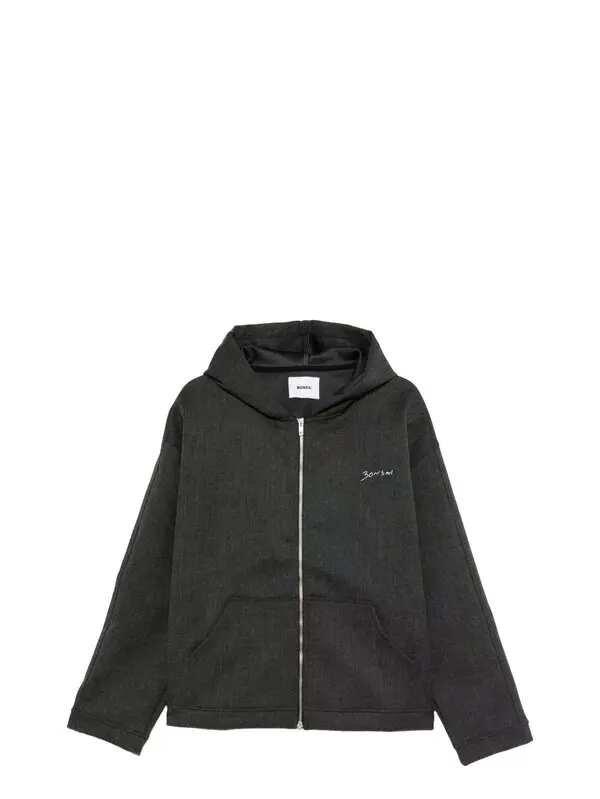 BONSAI Full-zip Oversized Hoodie - Grey