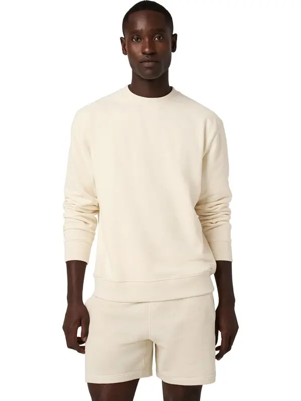 Vuori Cypress Vintage Crew Neck Fleece Pullover - Buttermilk Heather