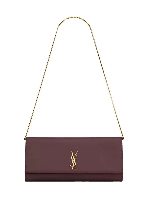 Saint Laurent Kate Chain Clutch - Red