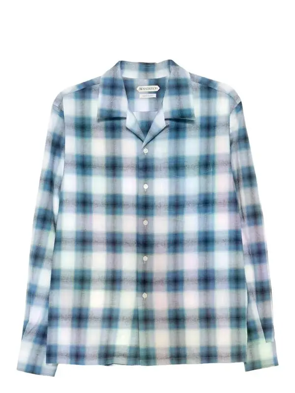 JW Anderson Checked Shirt - Blue