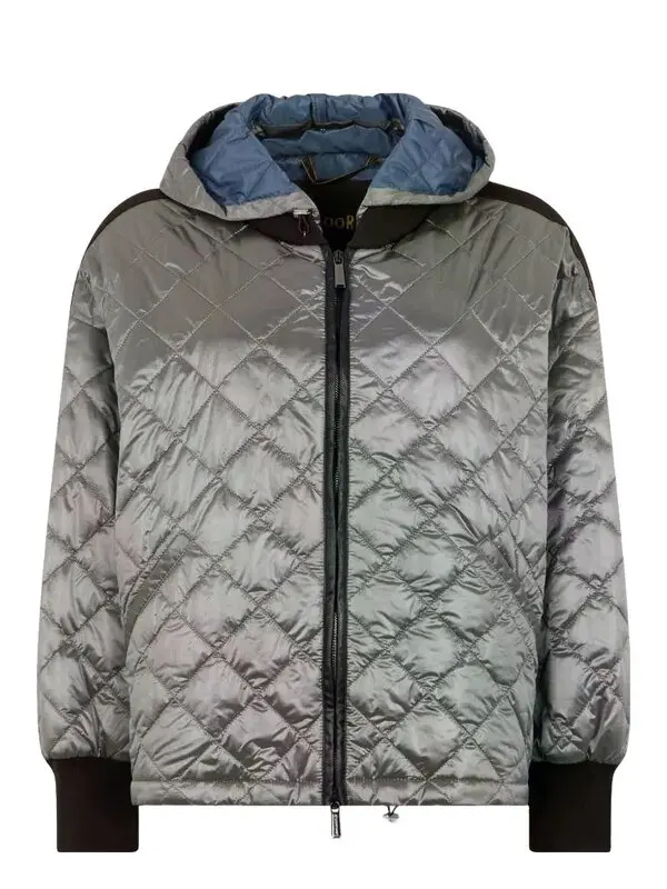 MOORER Jamila Quilted Jacket - Grey