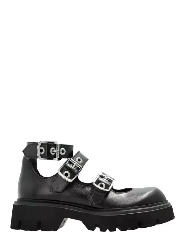 VIVIENNE WESTWOOD Bacchus Buckled Platform Pumps - Black